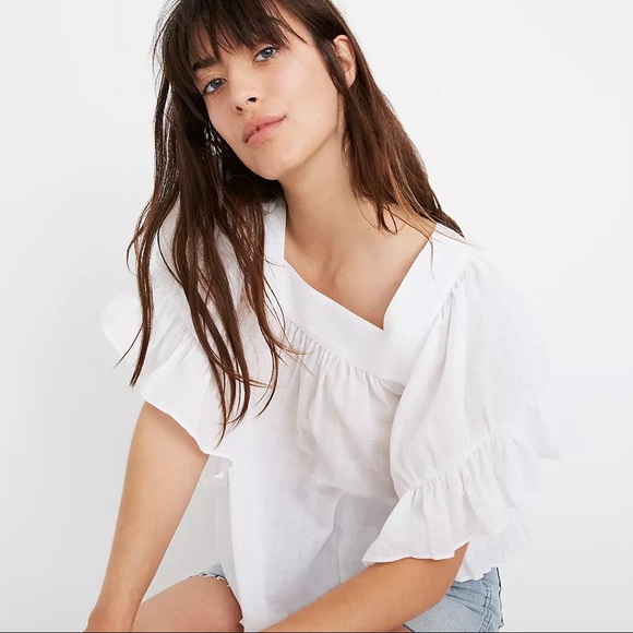 Madewell | Tops | Fluttersleeve Butterfly Top | Poshmark